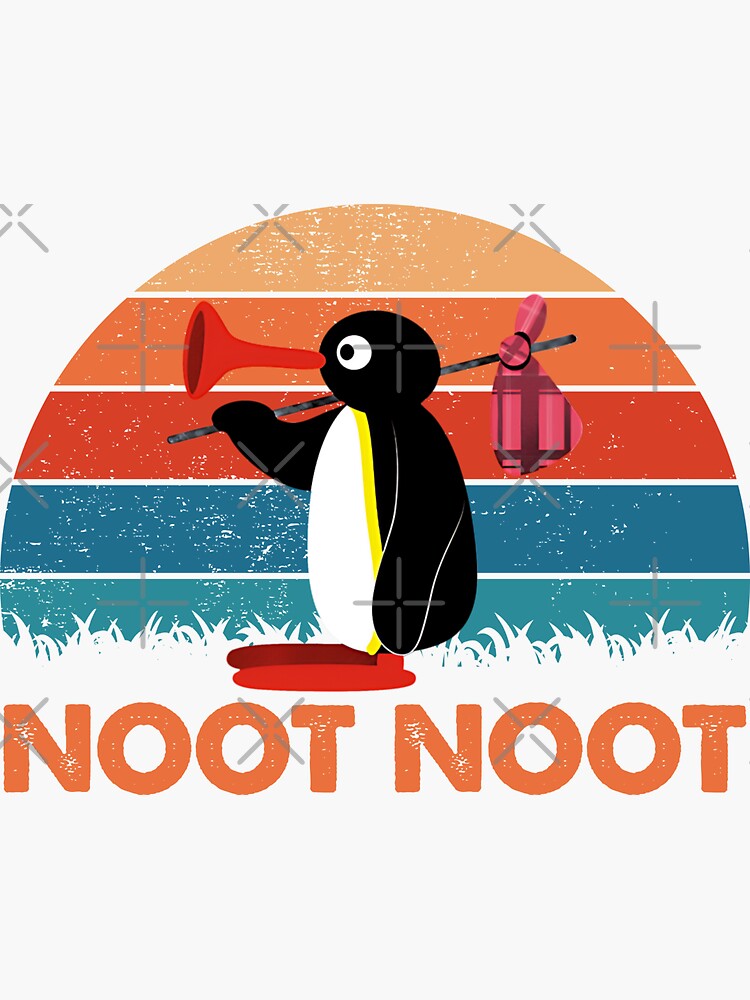 "Noot Noot Pingu - Retro Vintage Animal Cute" Sticker for Sale by ...