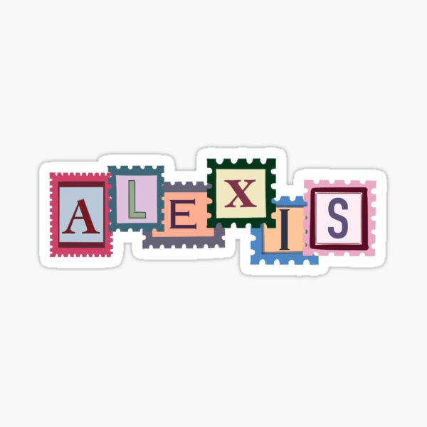 "Alexis Name Stamp Vintage Cute" Sticker for Sale by ssamanthamorgan ...