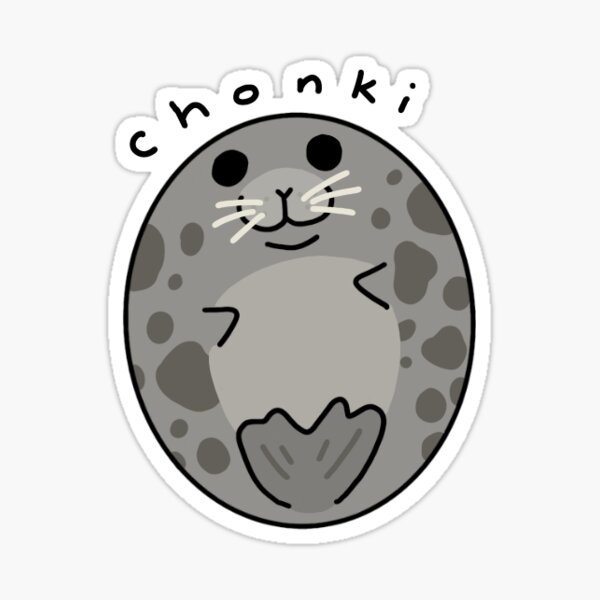 "chonki seal sticker" Sticker for Sale by grogifrog | Redbubble