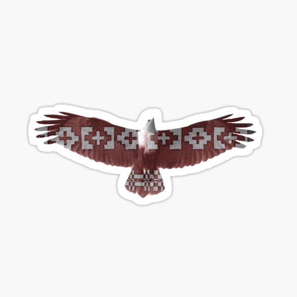 "Mapuche textile eagle" Sticker for Sale by mamamuralista | Redbubble