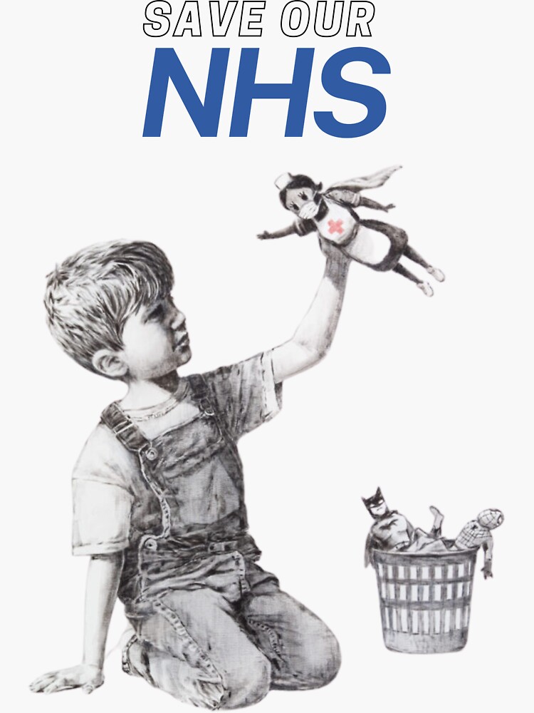 "Save Our NHS" Sticker for Sale by CreativeEmpires | Redbubble