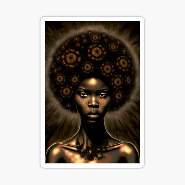 "Afro Queen - Amandla (the strong one)" Sticker for Sale by ...