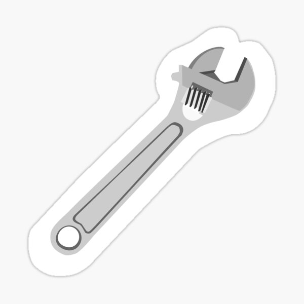 "wrench, mechanic tool" Sticker for Sale by ihsanwj | Redbubble