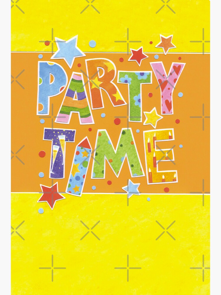 "Party time" Sticker for Sale by Seehas-Design | Redbubble