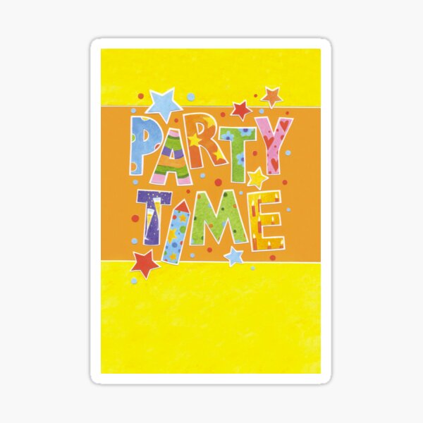 "Party time" Sticker for Sale by Seehas-Design | Redbubble