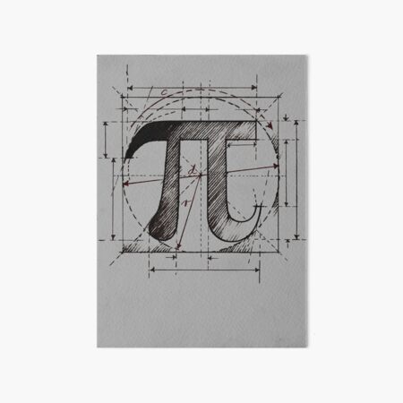 "Pi Symbol Sketch" Art Board Print by SymbolGrafix | Redbubble