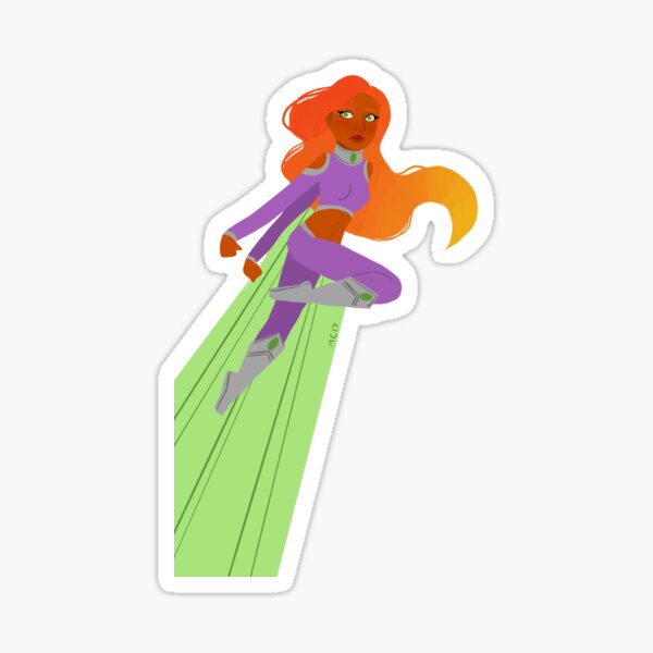 "firey girl" Sticker by ArtsyMeg | Redbubble
