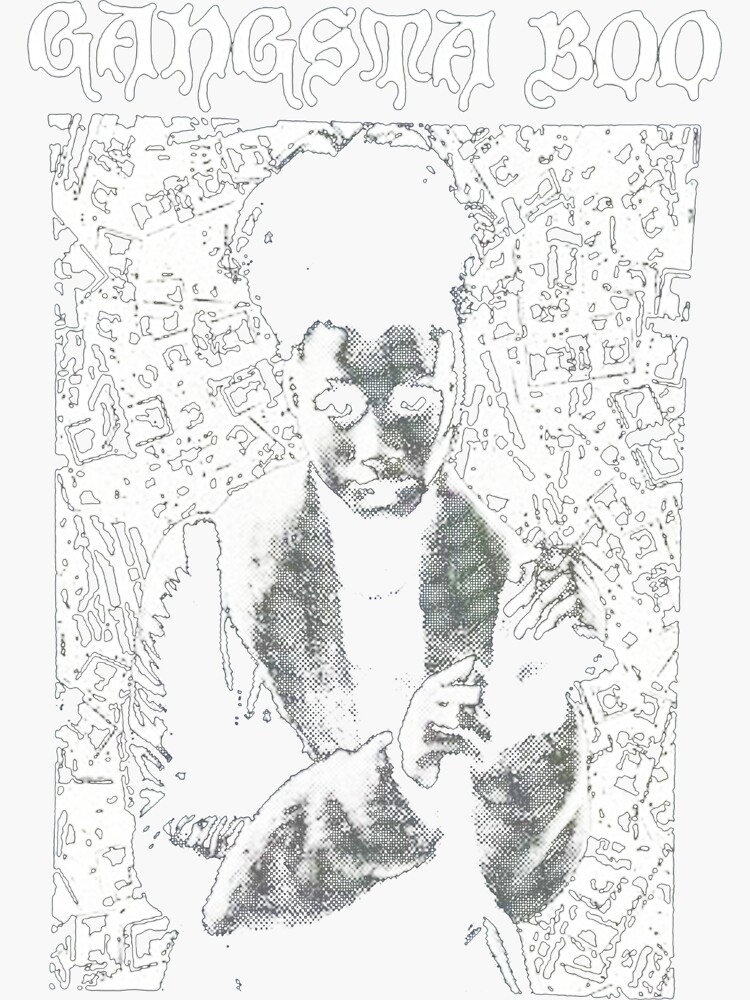 "Gangsta Boo" Sticker for Sale by mikemoko | Redbubble