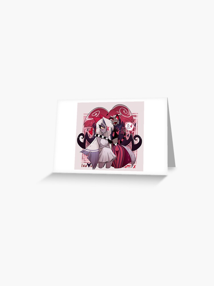 "Vaggette (Vaggie x Velvette )Hazbin Hotel Fanart" Greeting Card for ...