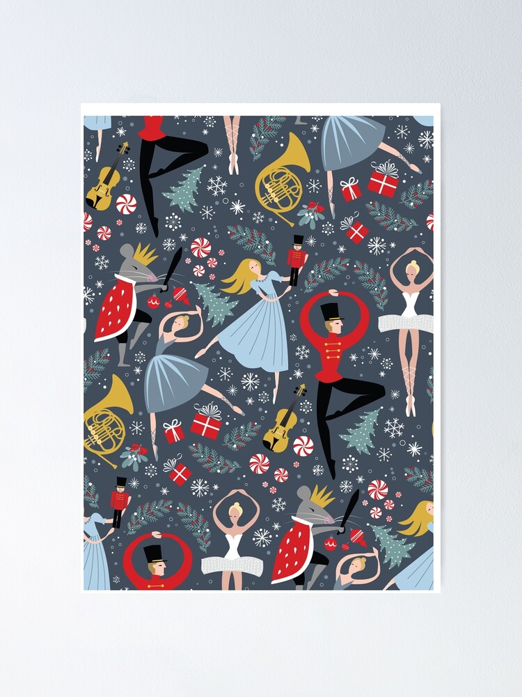 "Clara's Nutcracker Ballet repeat by Robin Pickens" Poster for Sale by ...