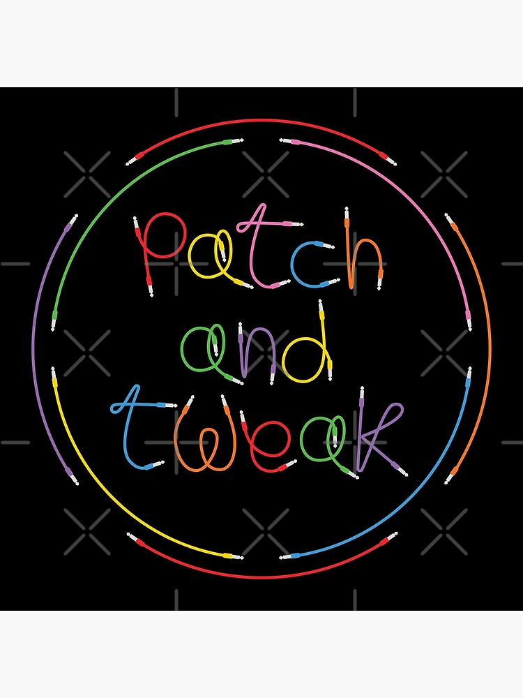 "Patch and Tweak Modular Synth Patch Cables" Poster for Sale by ...