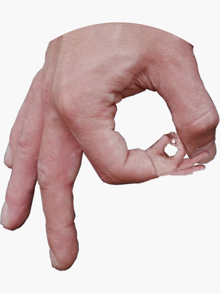 "Circle Finger Game" Sticker for Sale by GreenSaiko | Redbubble