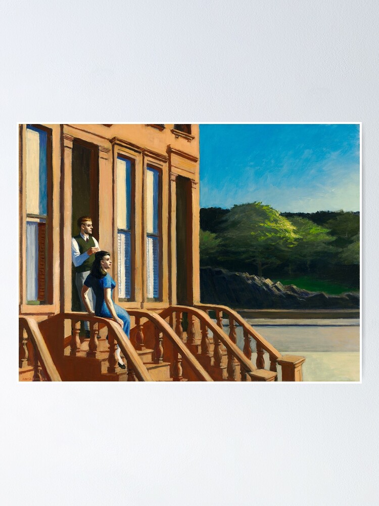 "Sunlight on Brownstones by Edward Hopper (1956). Neoclassicism ...