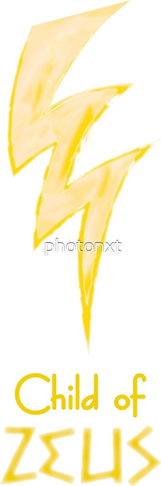 "Child of Zeus – Percy Jackson inspired design " by photonxt | Redbubble