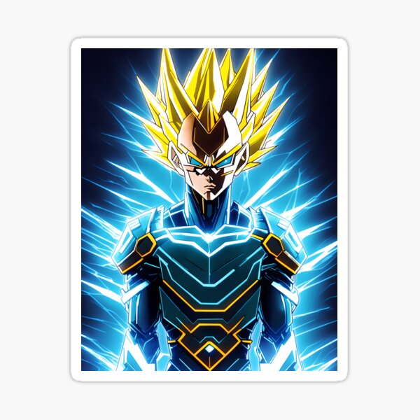 "Cyborg Super Saiyan" Sticker for Sale by DeadlyPretzel | Redbubble