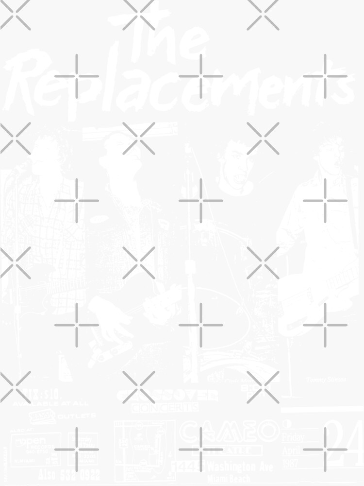 "Vintage The Replacements Concert Graphic Music Art BLK" Sticker for ...