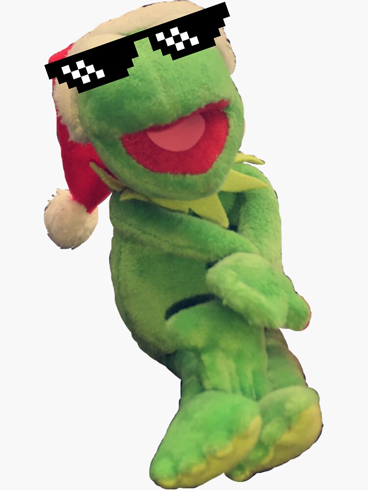"Dank Kristmas Kermit " Sticker for Sale by queenvvivy | Redbubble