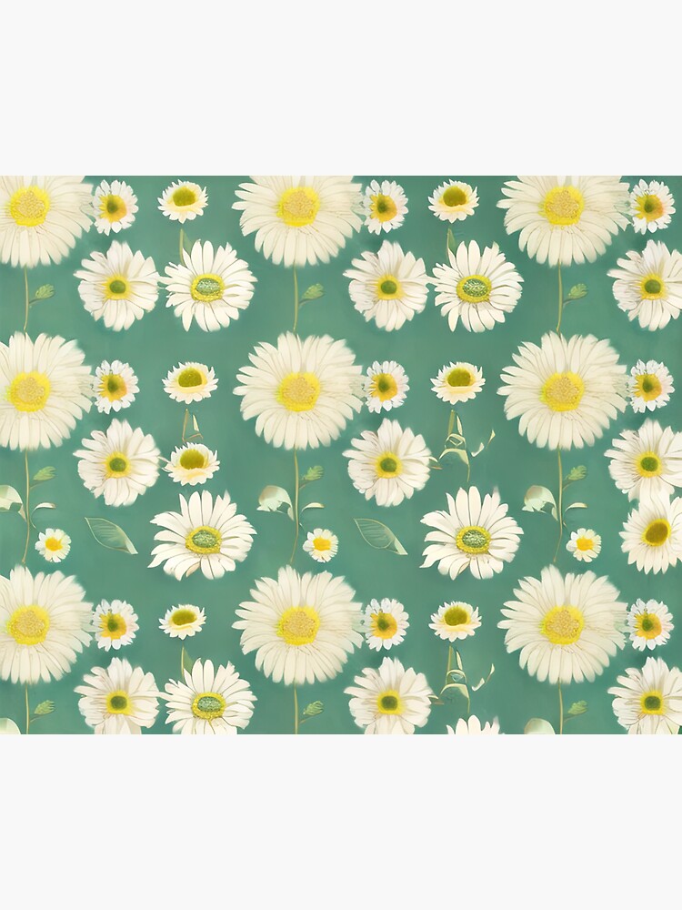"Vintage Daisy wallpaper" Sticker for Sale by Arquiz | Redbubble