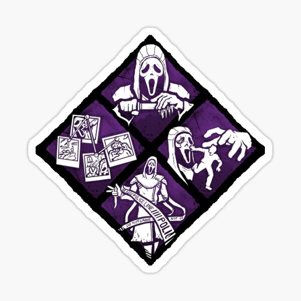 "Ghost Face - Perk Loadout" Sticker for Sale by WheatDraws | Redbubble