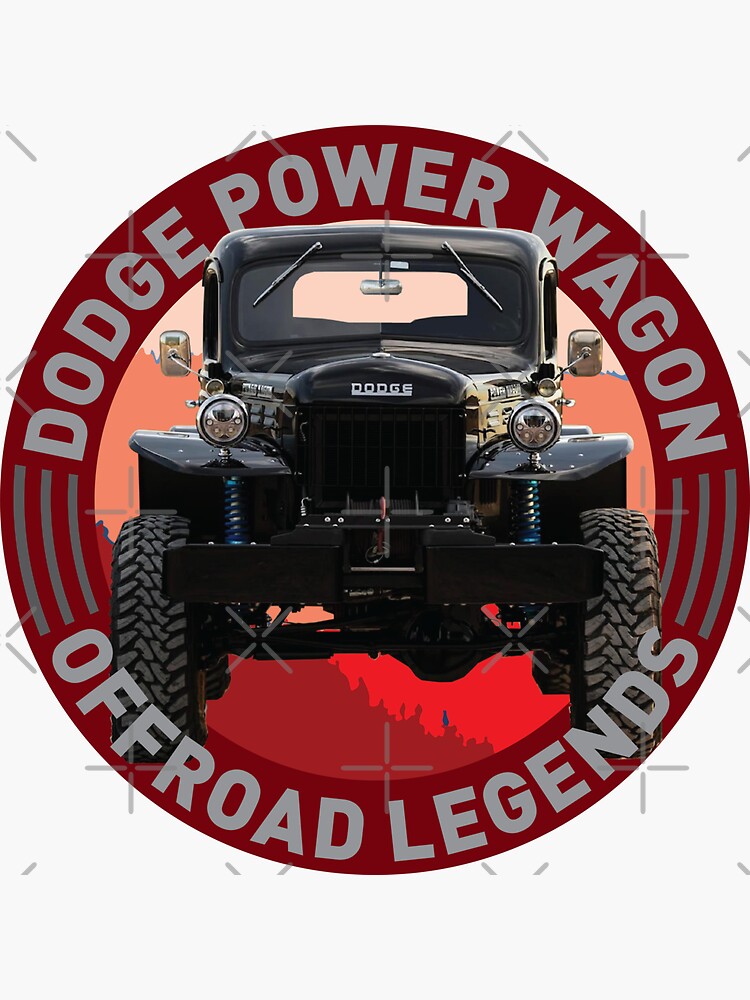 "4x4 Offroad Legends: Dodge Power Wagon 1st Generation" Sticker for ...