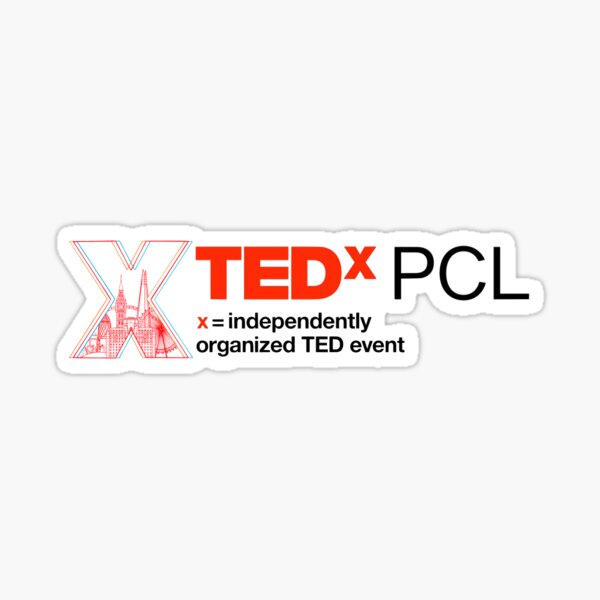"TEDxPCL Brand and Logo" Sticker for Sale by TEDxPCL | Redbubble