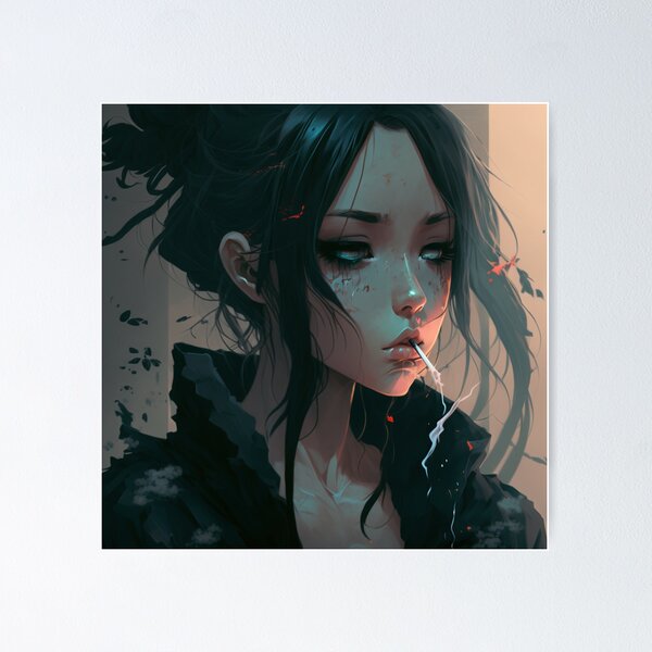 " Sad Girl" Poster for Sale by pretonopreto | Redbubble