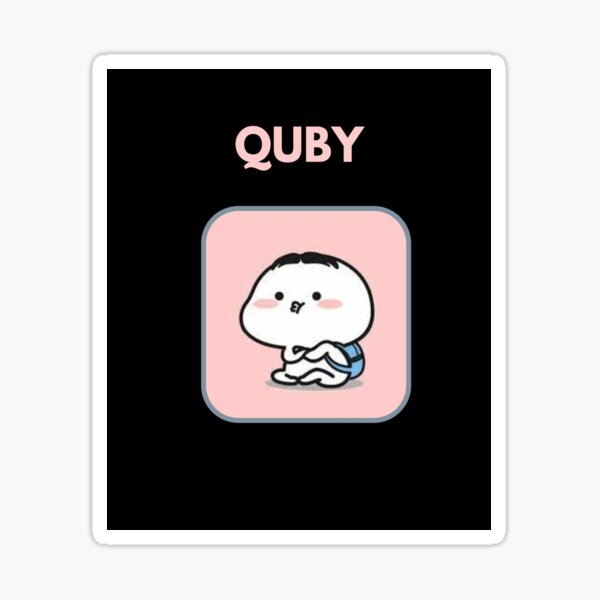 "quby" Sticker for Sale by zeenvis | Redbubble