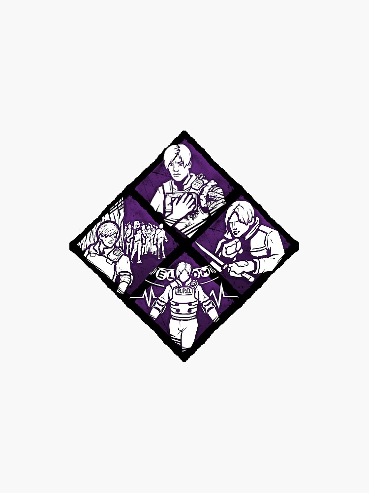 "Leon S. Kennedy - Perk Loadout" Sticker for Sale by WheatDraws | Redbubble