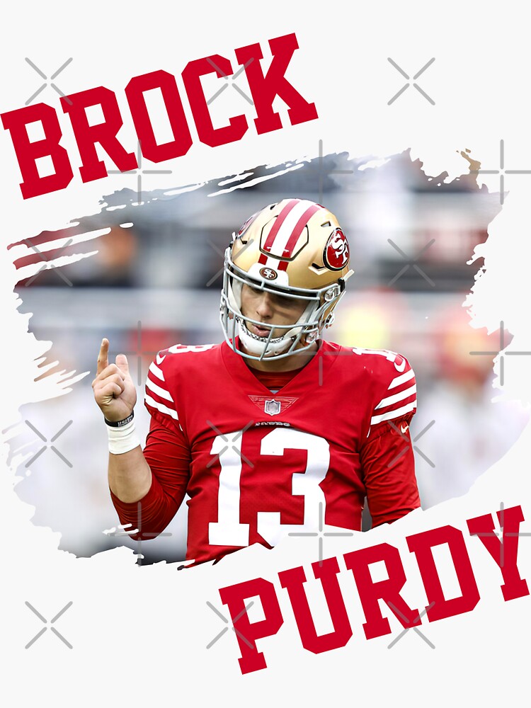 "Brock Purdy 13 Photo With Text v3" Sticker for Sale by TheSouthWind ...