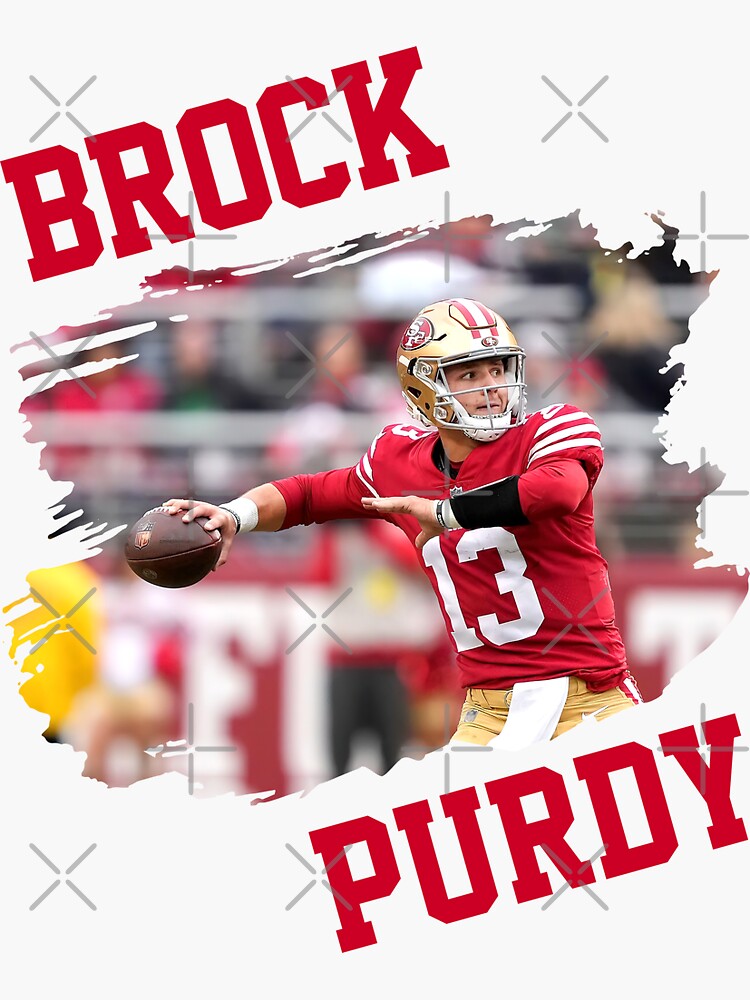"Brock Purdy 13 Photo With Text v4" Sticker for Sale by TheSouthWind ...