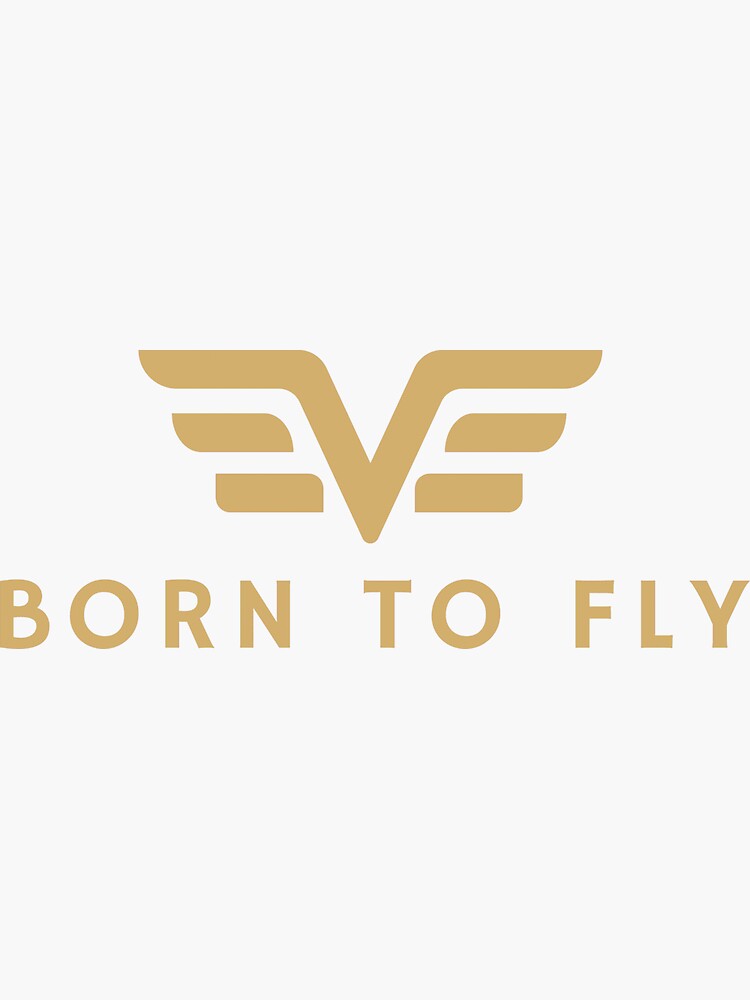 "Born to Fly" Sticker for Sale by Born-to-fly | Redbubble
