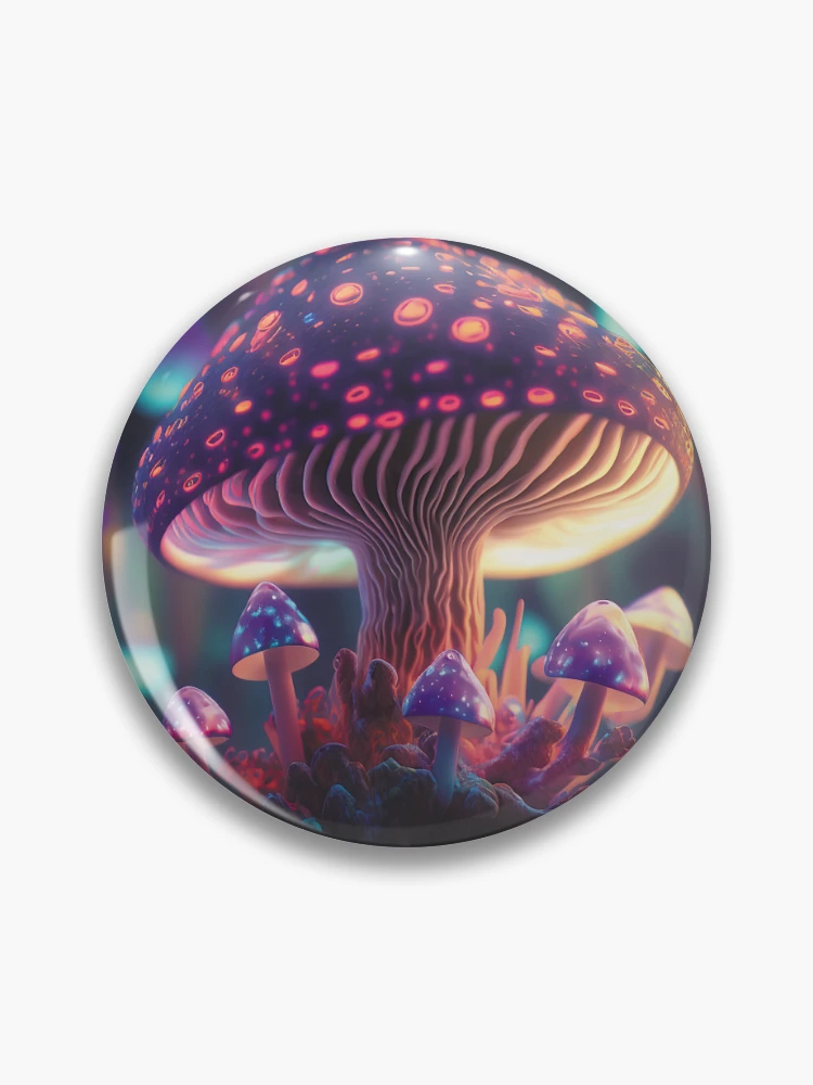 Pin Trippy Mushroom Widescreen Psychedelic Mushrooms Pins And Buttons