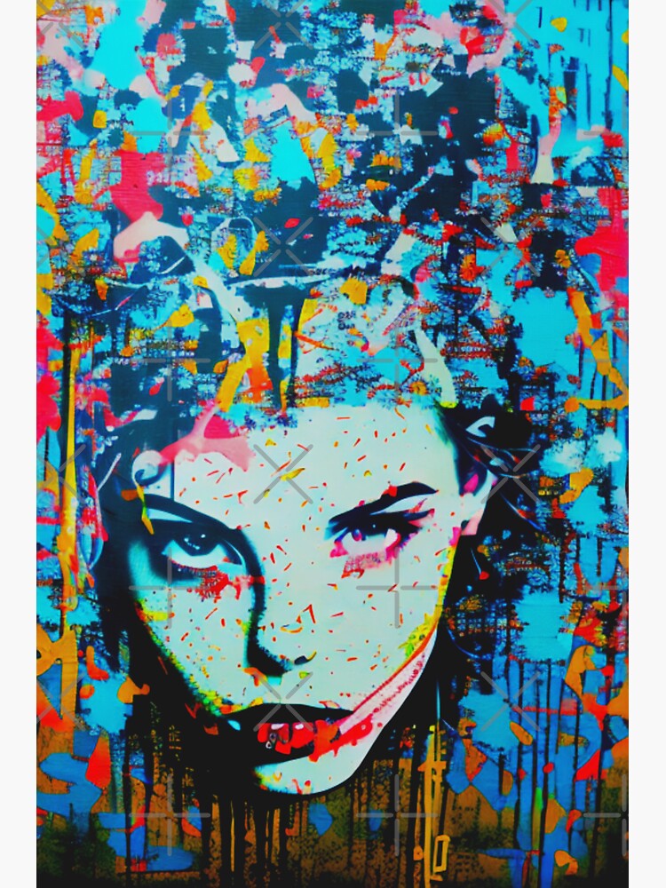 "Graffiti Girl | street art aesthetic " Sticker for Sale by CiceroSpin ...