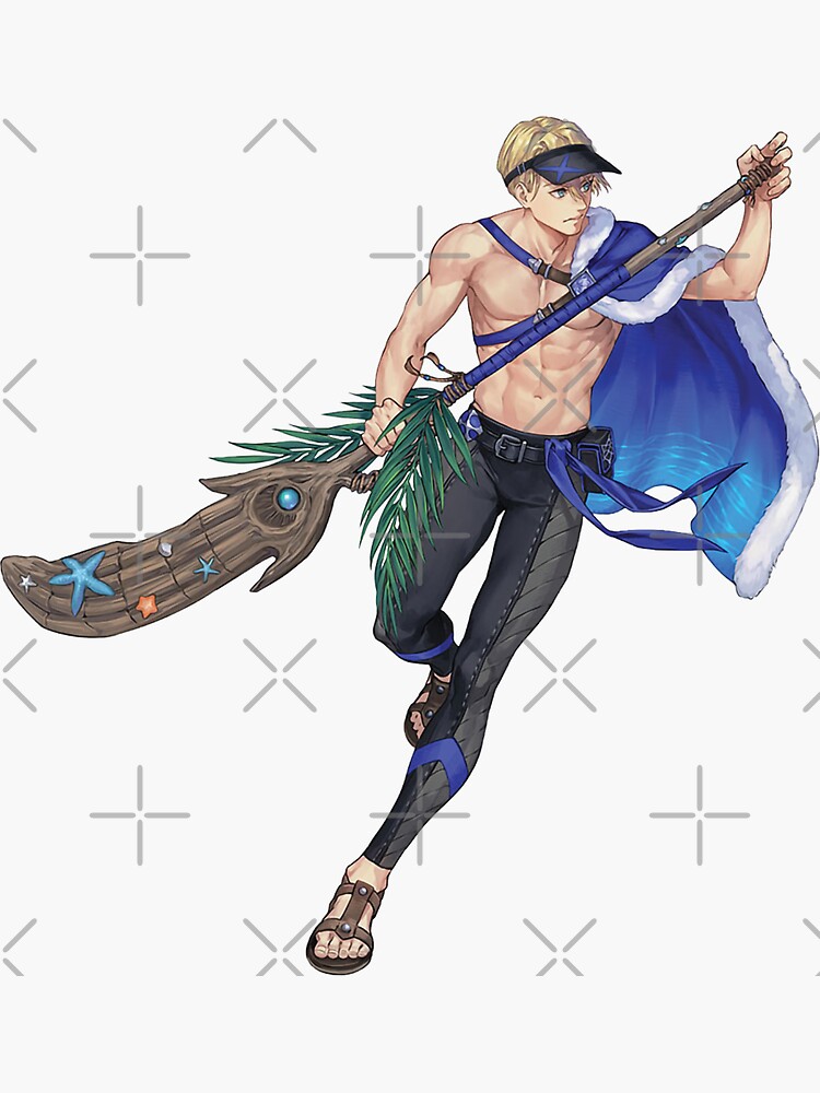 "Fire Emblem Three Houses Shirtless Dimitri Summer Event Unit" Sticker ...