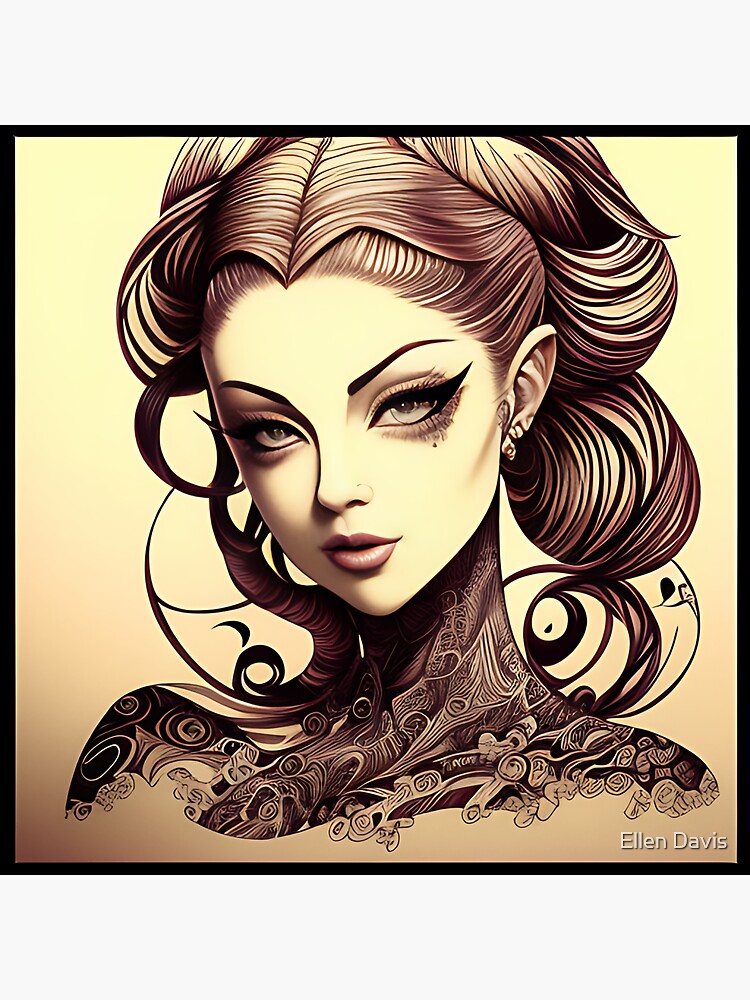 "Ink Irezumi Woman ( Anime / Ukiyo-e / Traditional Japanese Art ...