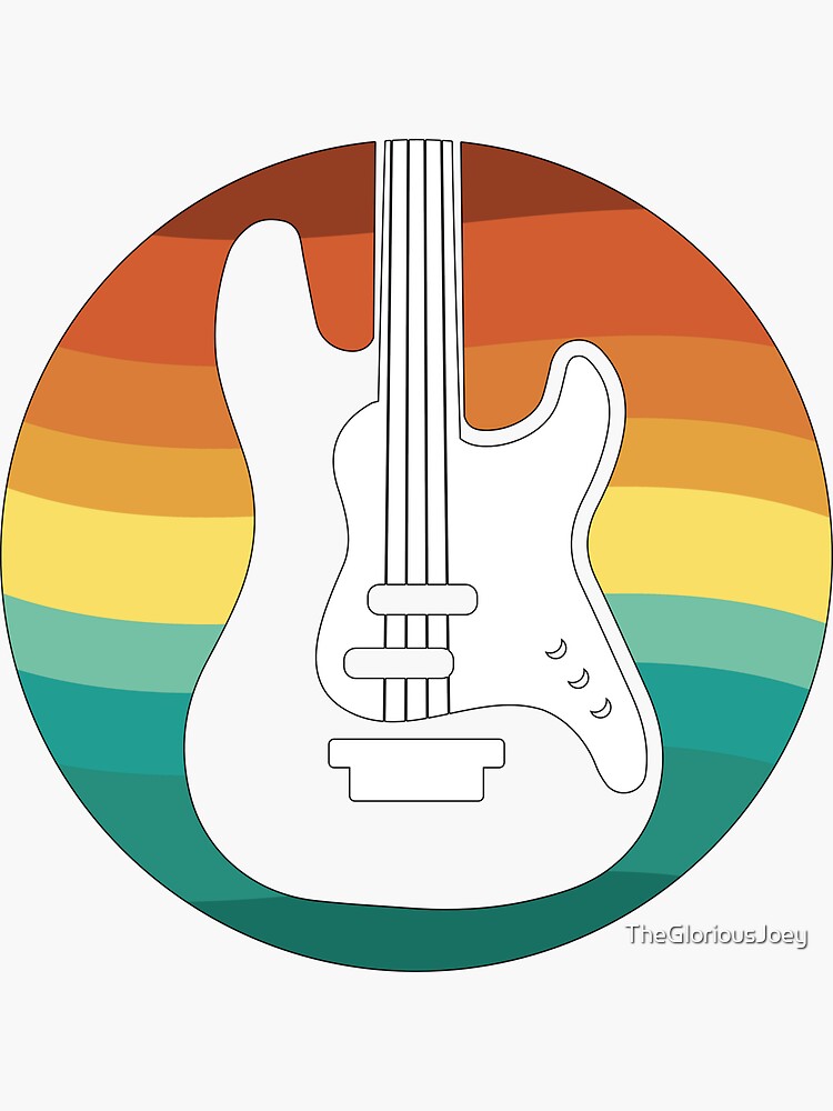 "Bassist Bass Musician Gift" Sticker for Sale by TheGloriousJoey ...