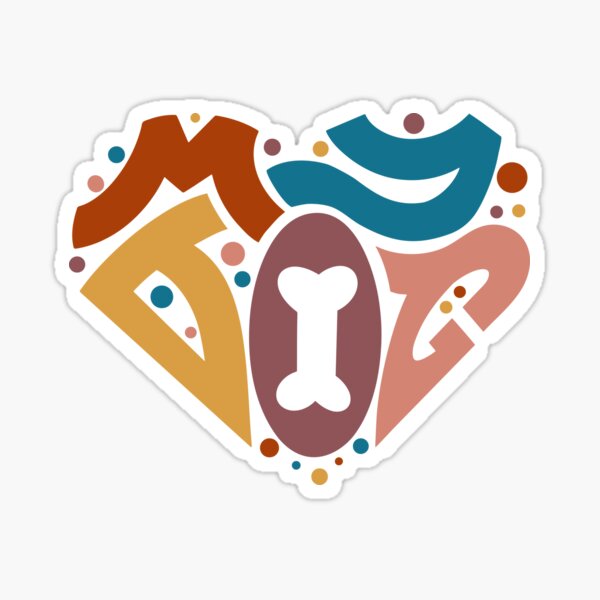 " dogs my best friends " Sticker for Sale by Souf-Design | Redbubble