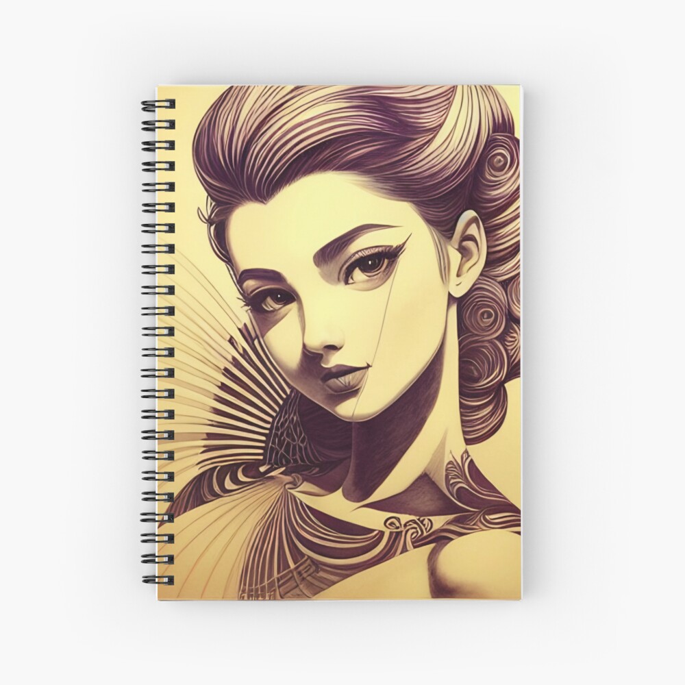 Pencil Drawing Of Woman Anime Ukiyo E Traditional Japanese Art