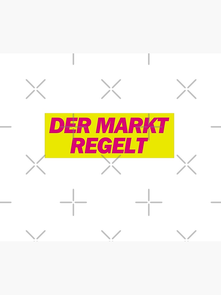 "Der Markt Regelt - FDP Meme Satire Sticker" Poster for Sale by surrile ...