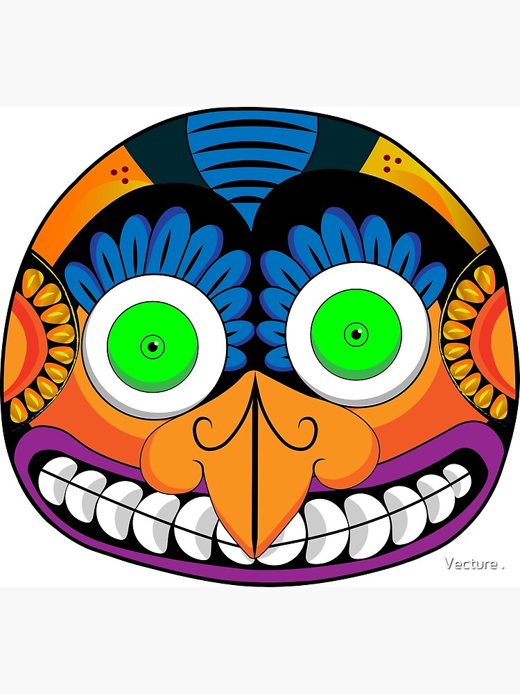 "Traditional Sri Lankan Yaka Mask illustration" Poster for Sale by ...