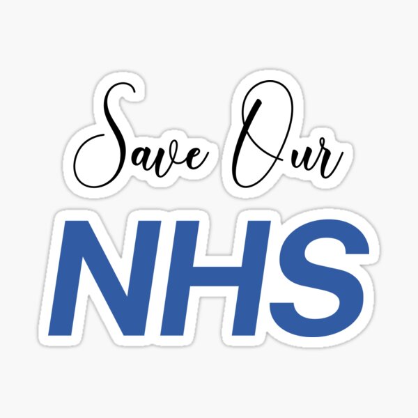 "Save Our NHS" Sticker for Sale by CreativeEmpires | Redbubble