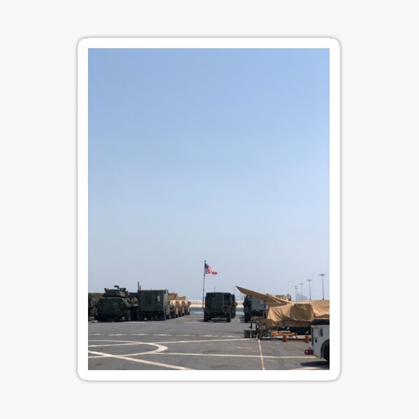 "Aboard a US Navy ship" Sticker for Sale by Tracerbeam | Redbubble