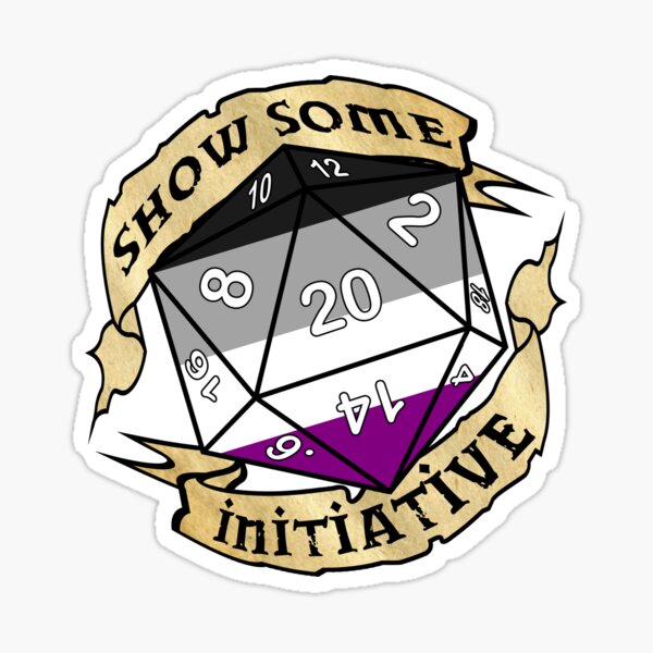 "Show Some Initiative - Ace d20" Sticker for Sale by ReadyComicsRoll ...