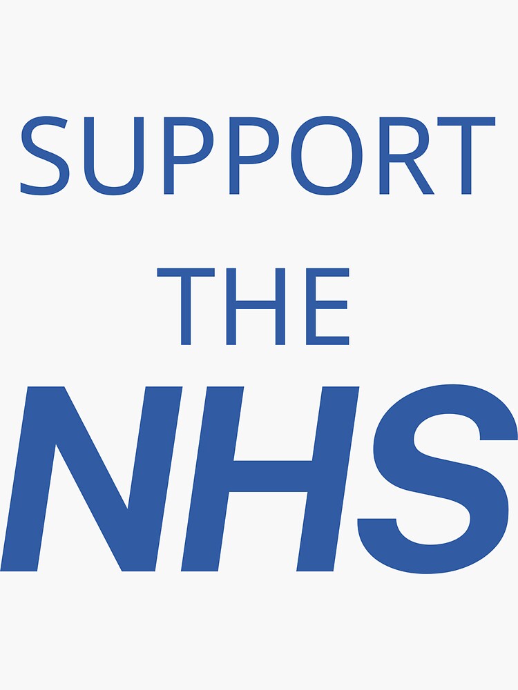 "Support The NHS" Sticker for Sale by CreativeEmpires | Redbubble