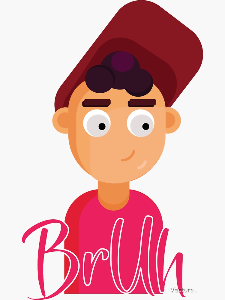 "Bruh-Man " Sticker for Sale by SuhenFantasyArt | Redbubble