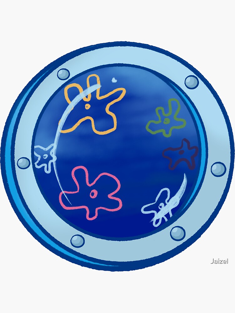 "Spongebob window porthole sticker wall decor" Sticker for Sale by ...