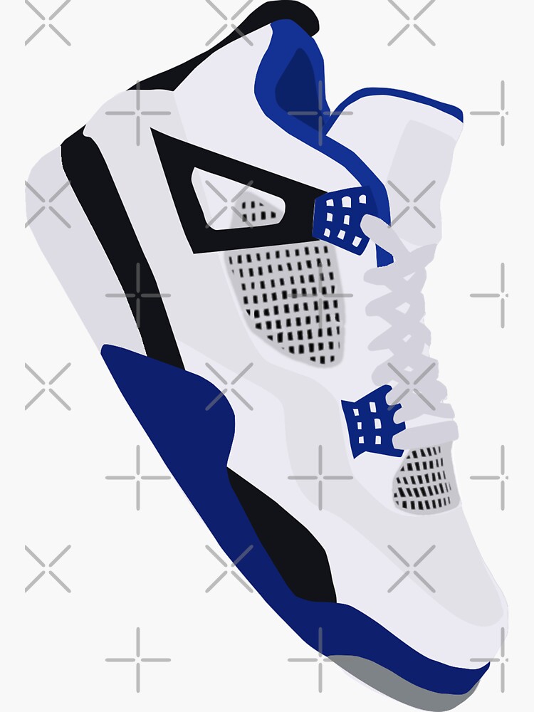 "JORDAN 4 - MOTORSPORT" Sticker for Sale by DKHR | Redbubble