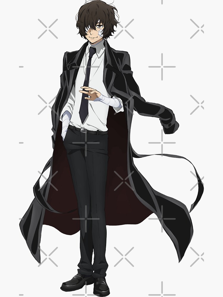 "Osamu Dazai" Sticker for Sale by AH1Design | Redbubble