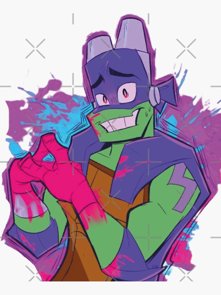 "Donatello ROTTMNT" Sticker for Sale by yalalal | Redbubble