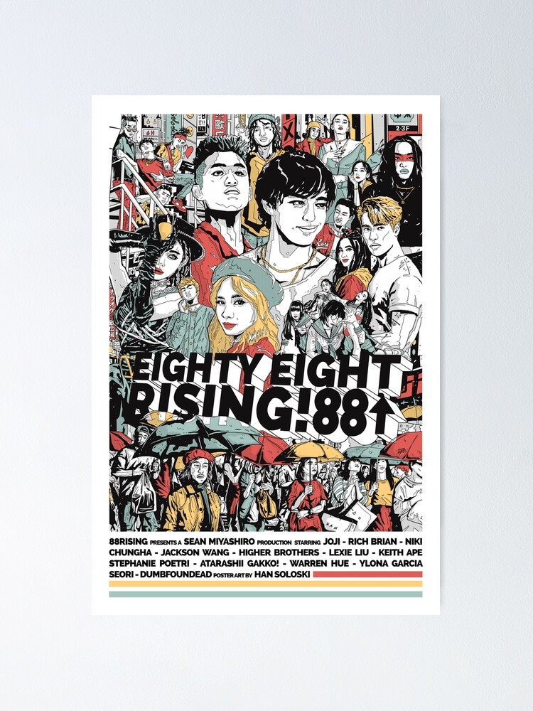 "88Rising The Movie Poster Color" Poster for Sale by hansoloski | Redbubble